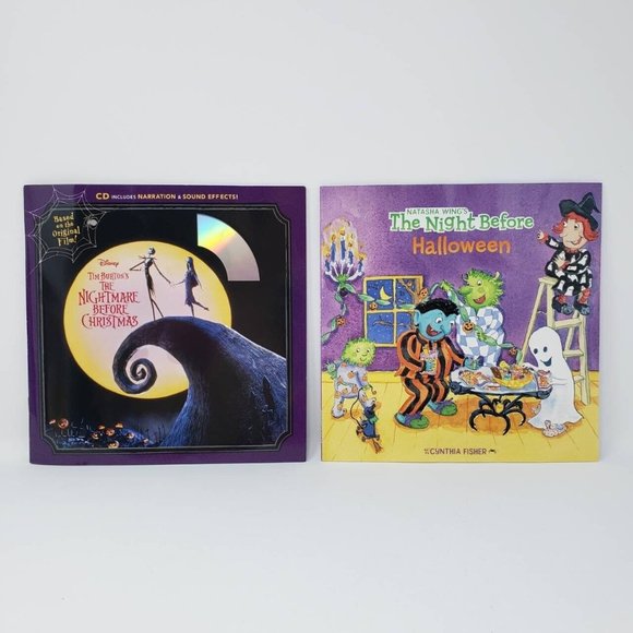 Accessories | 2 Halloween Book Bundle Wcd The Nightmare Before ...